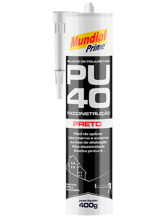 PU 40 CONSTRUCAO PRETO 400G | Opção Atacadista
